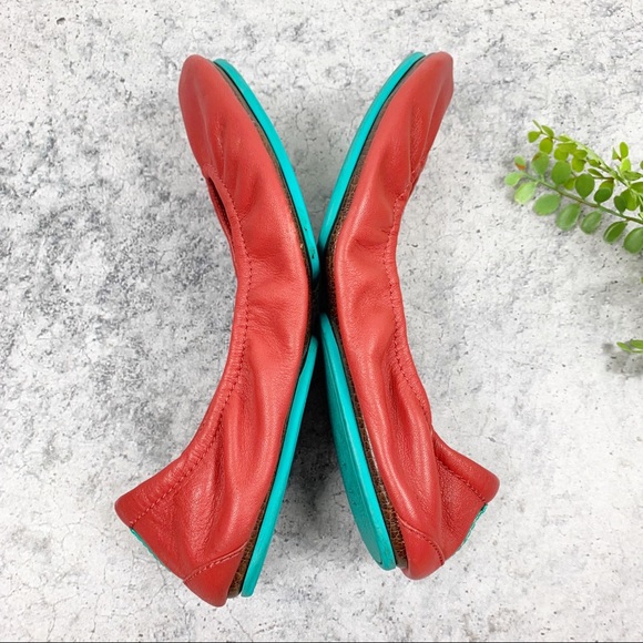 Tieks | Shoes | Tieks Cardinal Red Leather Ballet Flats Size 6 | Poshmark